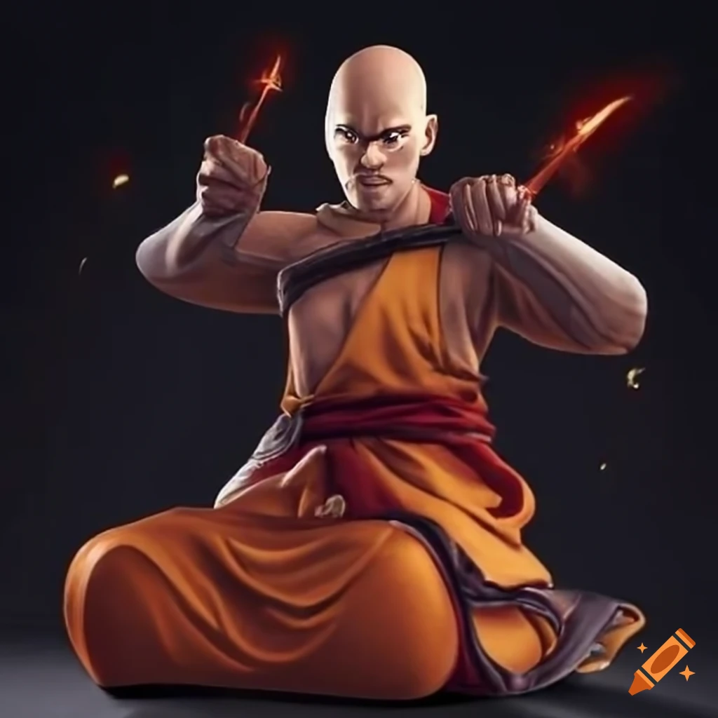 Ultra power monk on Craiyon