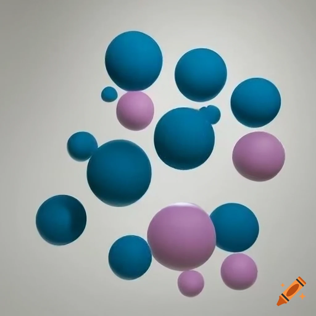 Abstract blocks and spheres composition on Craiyon