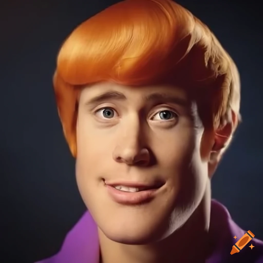 Portrait of fred jones from scooby-doo on Craiyon