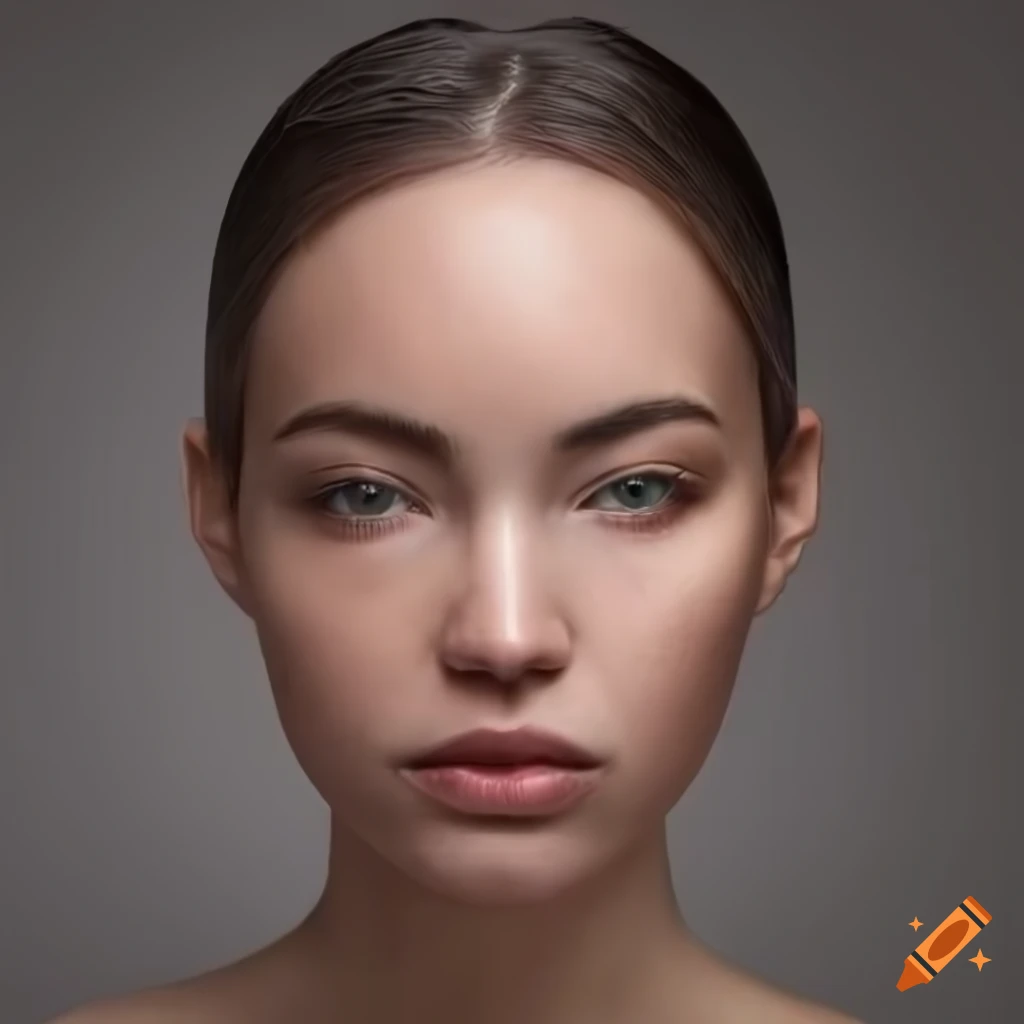 Highly realistic texture of a woman's skin on Craiyon