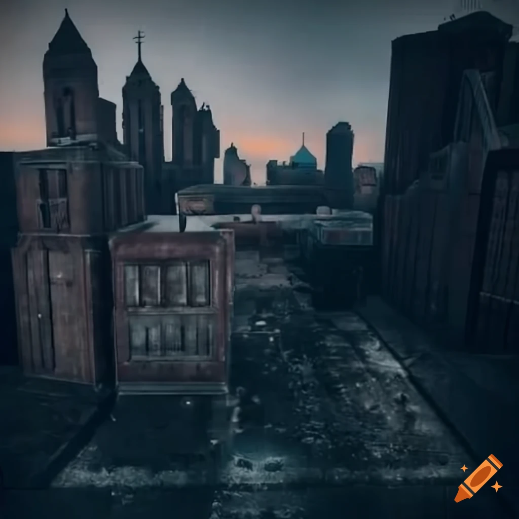 Detroit in the fallout universe on Craiyon