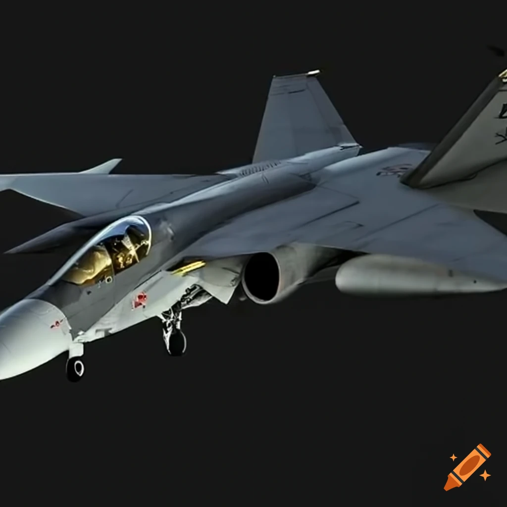 Fighter jet on Craiyon