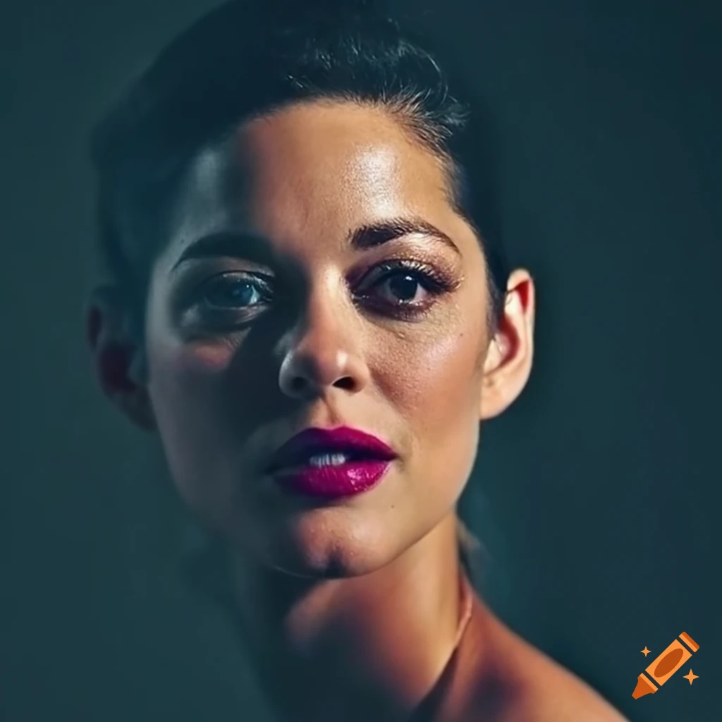 Close-up high-definition detailed shot with intricate skin and hair ...