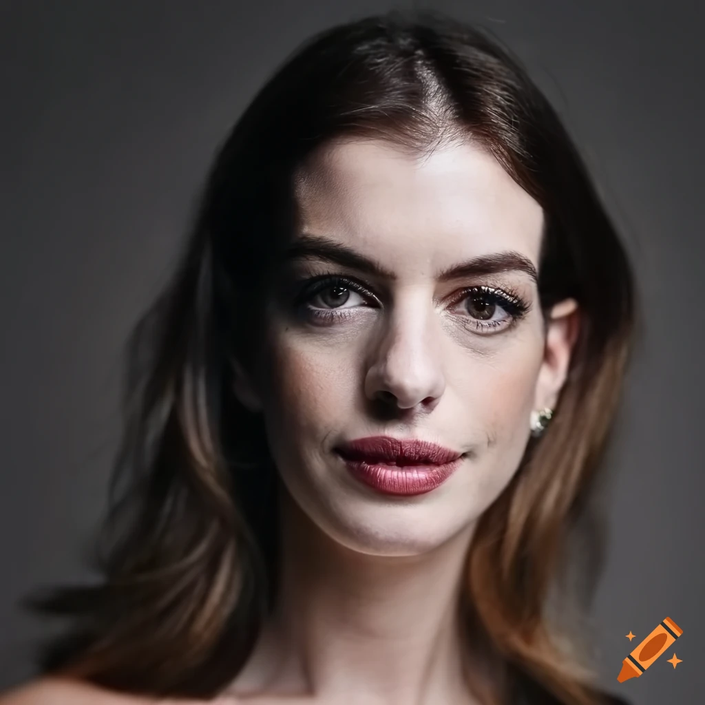 Close-up portrait with detailed lights and shadows on skin and hair on ...