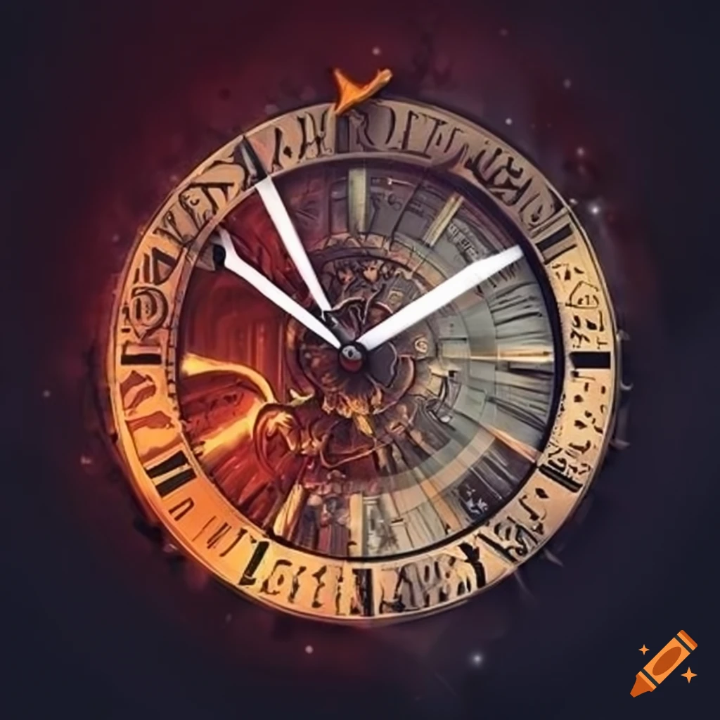 Logo design for timezone community with world clock icons and horror ...