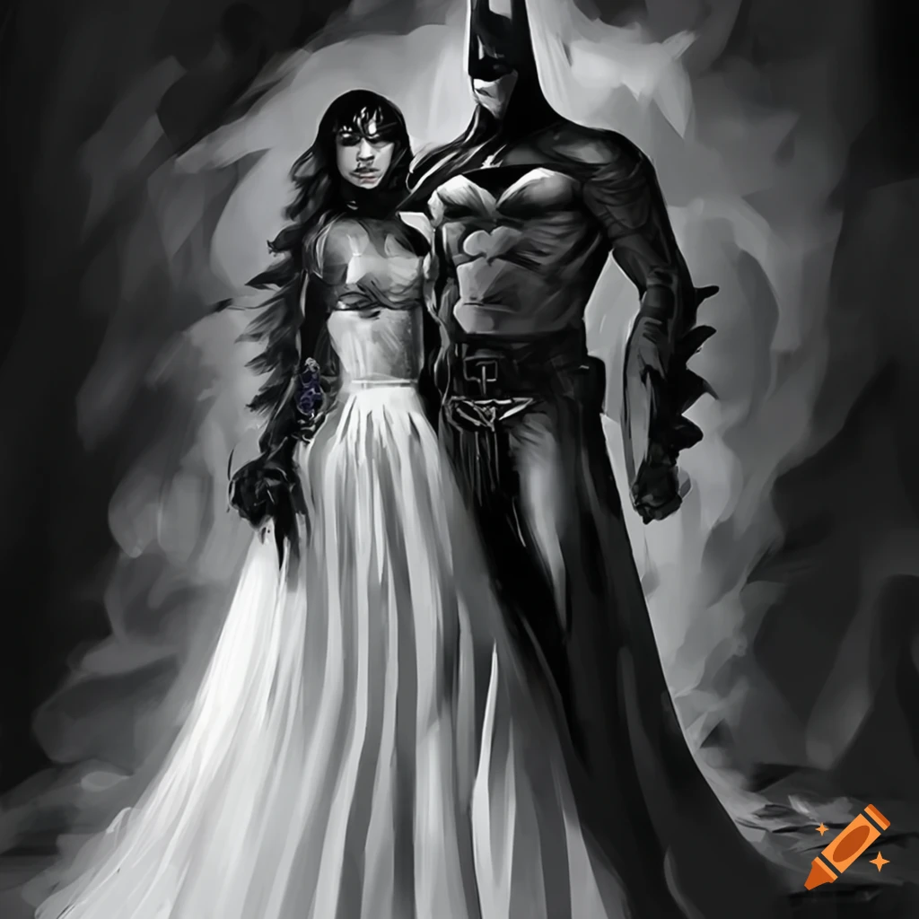 Batman at a wedding on Craiyon