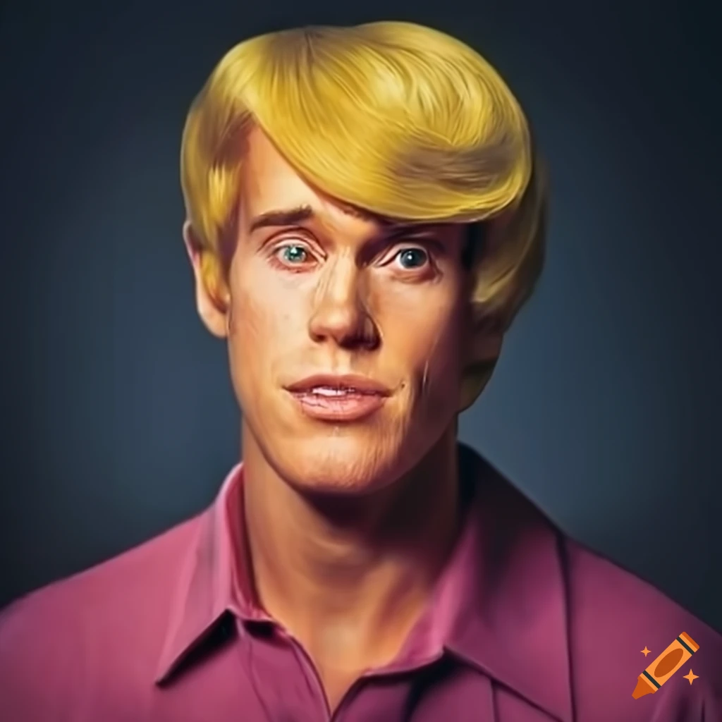 Portrait of fred jones from scooby-doo on Craiyon