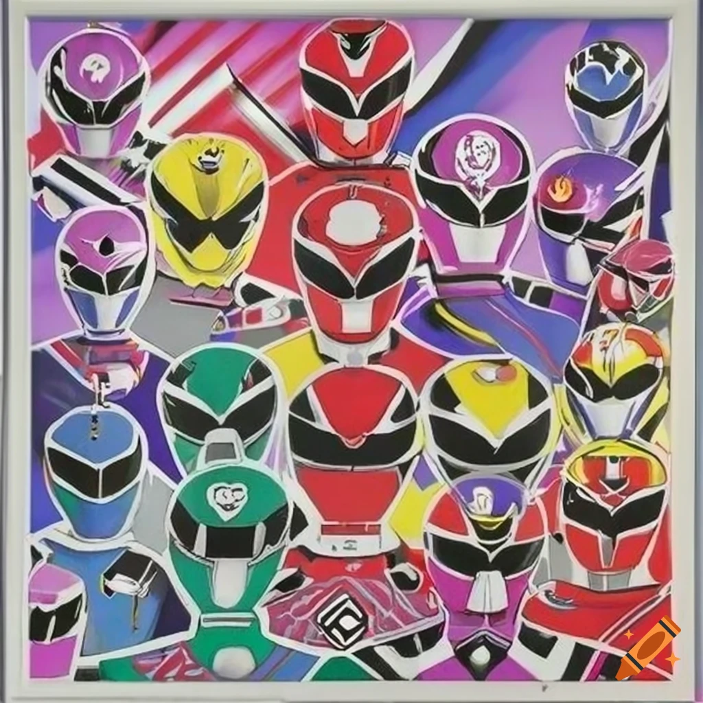 Super Sentai Primavera screenprint poster on Craiyon
