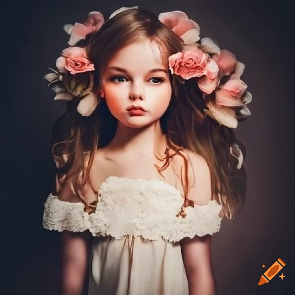 Flower girl on Craiyon