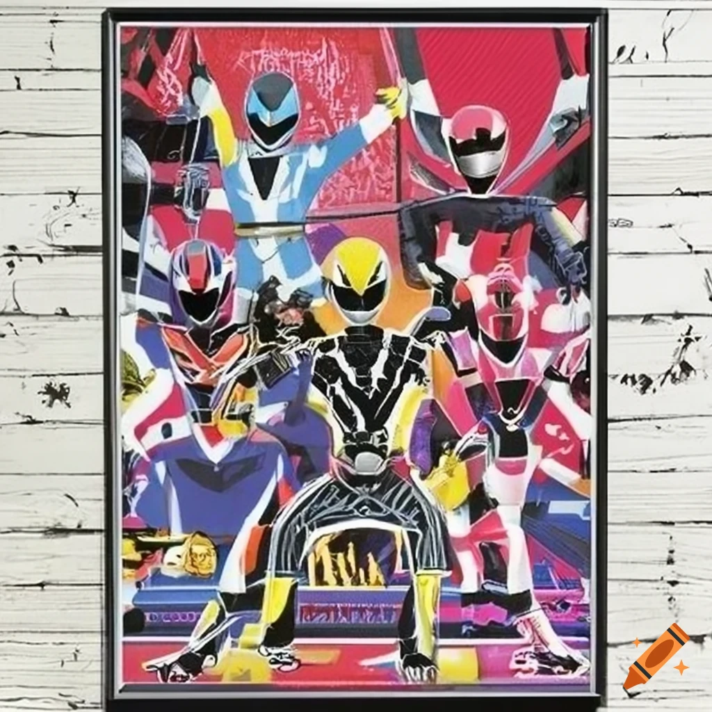 Super Sentai Primavera screenprint poster on Craiyon