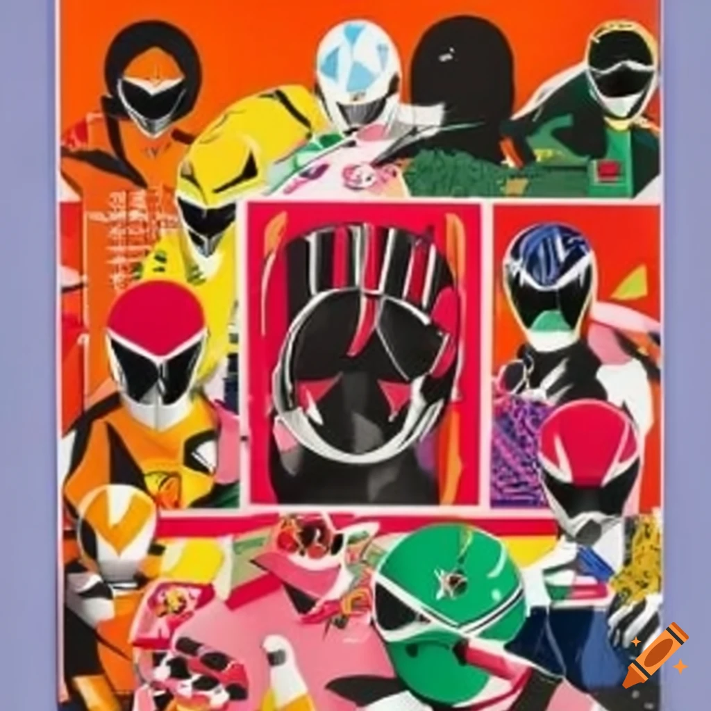 Sentai screenprint poster titled Primavera on Craiyon