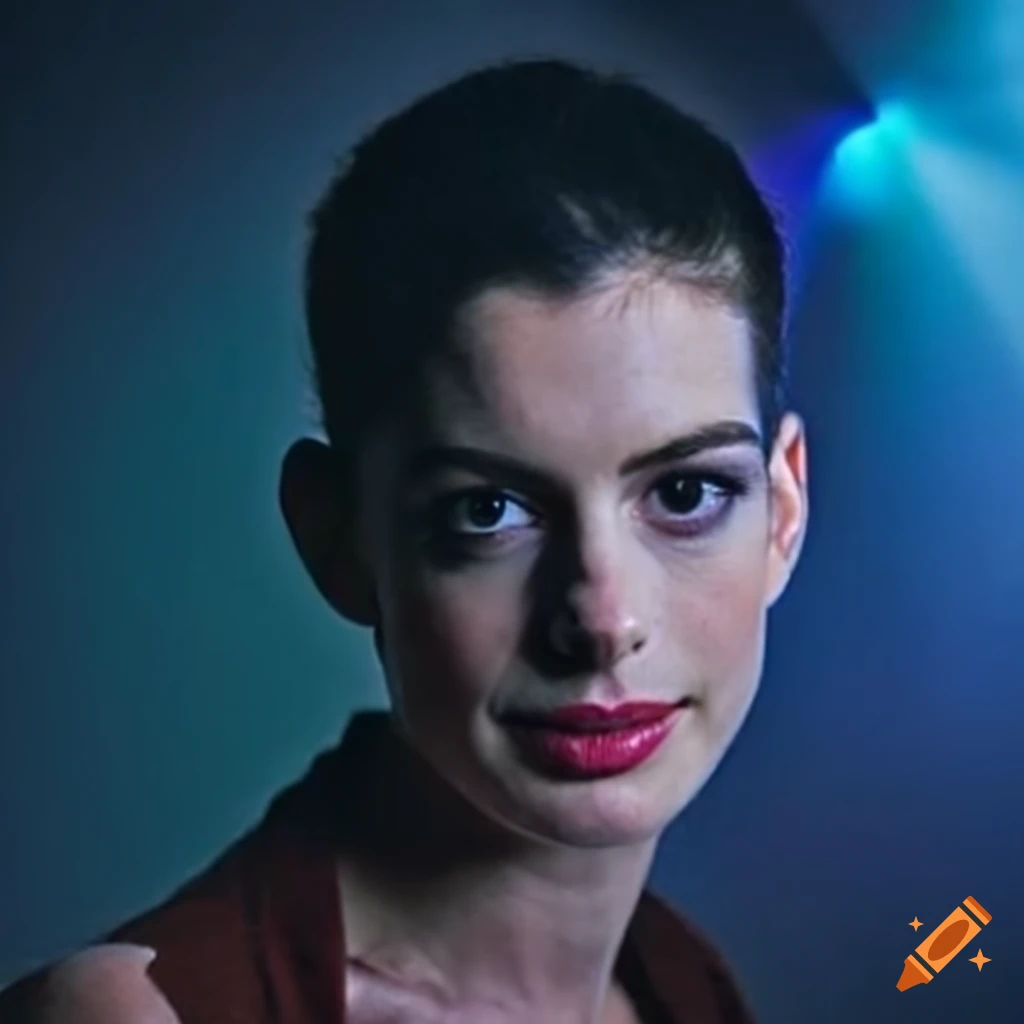 Close-up of detailed lights and shadows on skin and hair on Craiyon