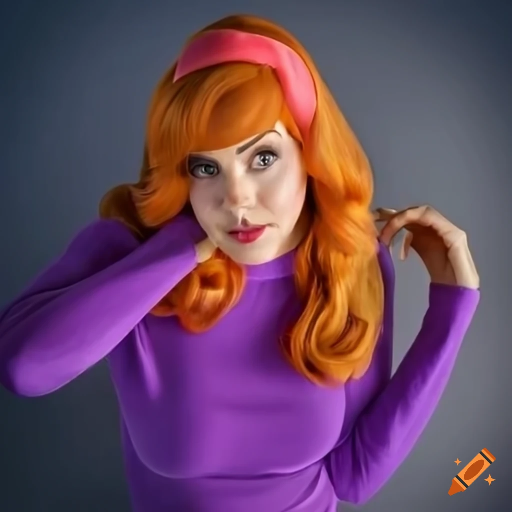 Portrait of daphne blake from scooby-doo on Craiyon
