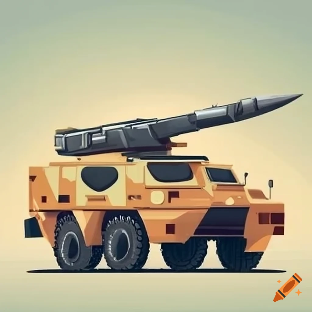 Boxy armored rocket launcher vehicle on Craiyon