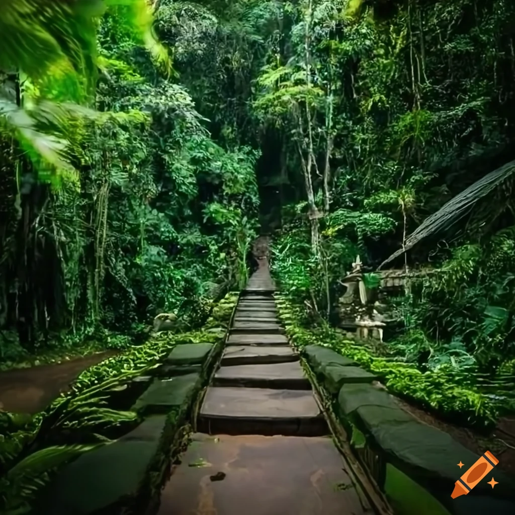 Deep jungle of bali on Craiyon