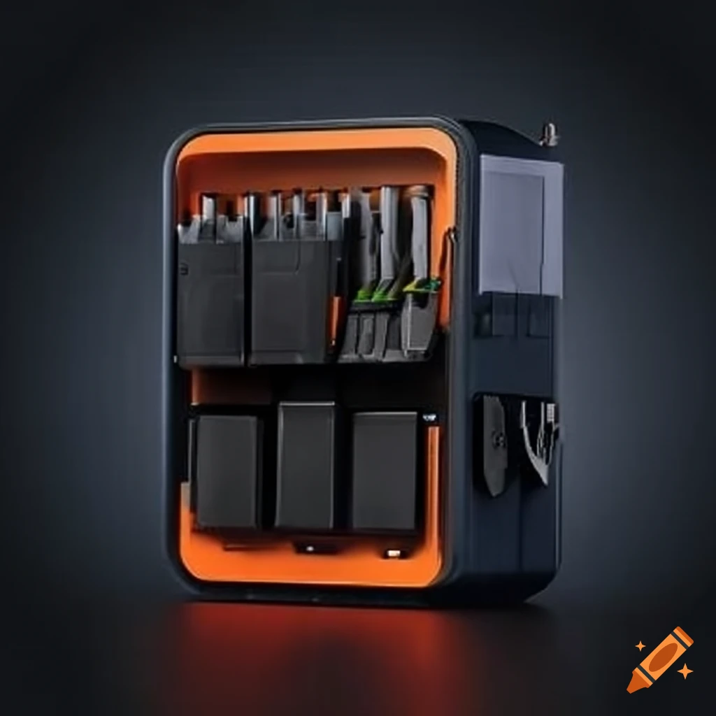 High-tech portable toolbox organizer for electronic engineering ...