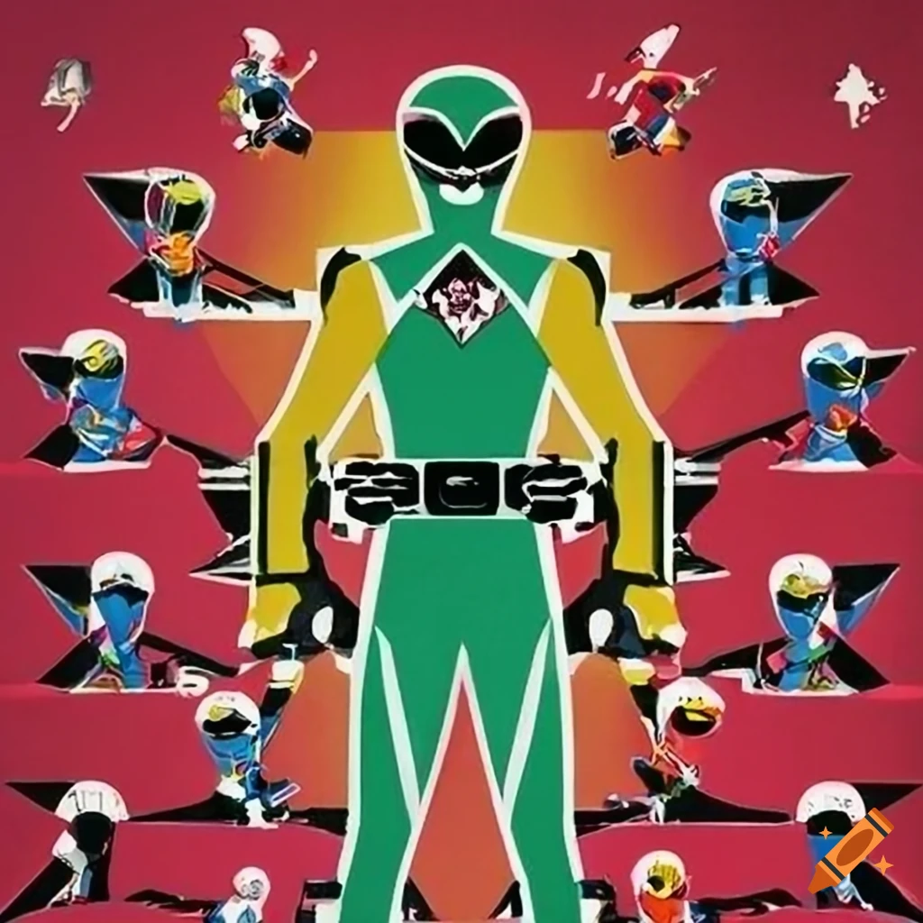 Super sentai primavera screenprint poster on Craiyon