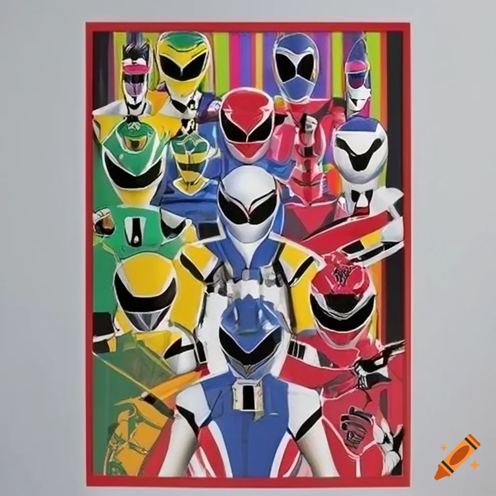 Super sentai primavera screenprint poster on Craiyon