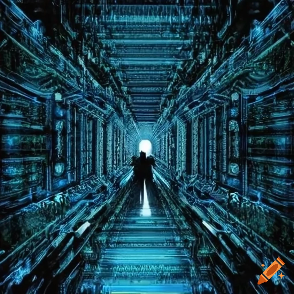 Person crawling through computer screen on Craiyon