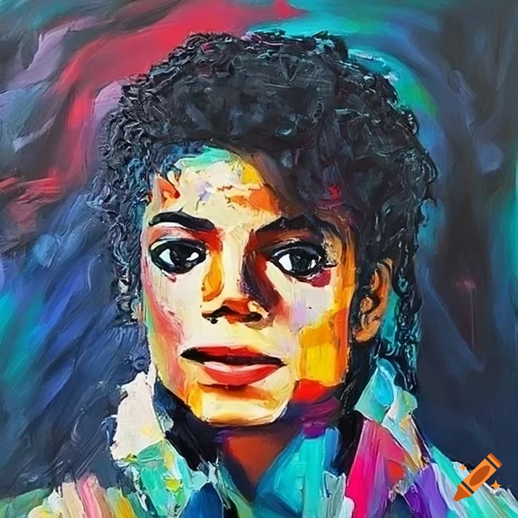 Abstract impressionist painting of michael jackson on Craiyon