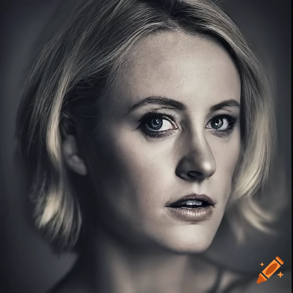 Portrait of sophie evans, elegant and stunning welsh actress on Craiyon