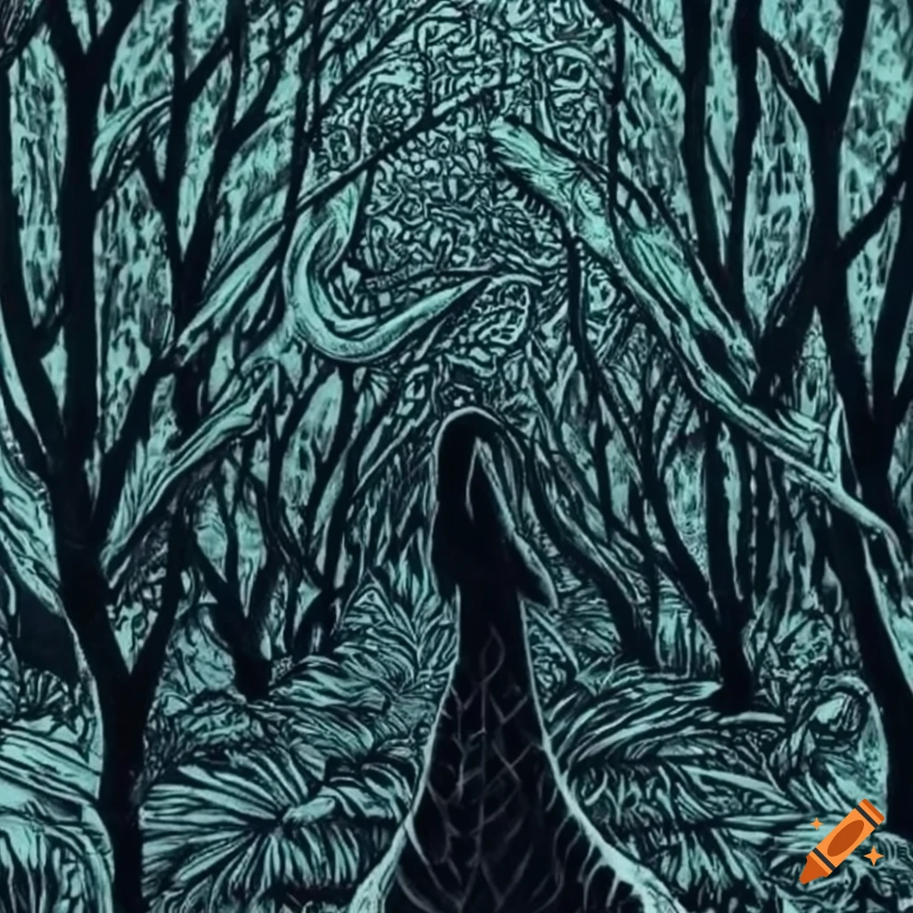 Intricate detailed drawing depicting depression on Craiyon