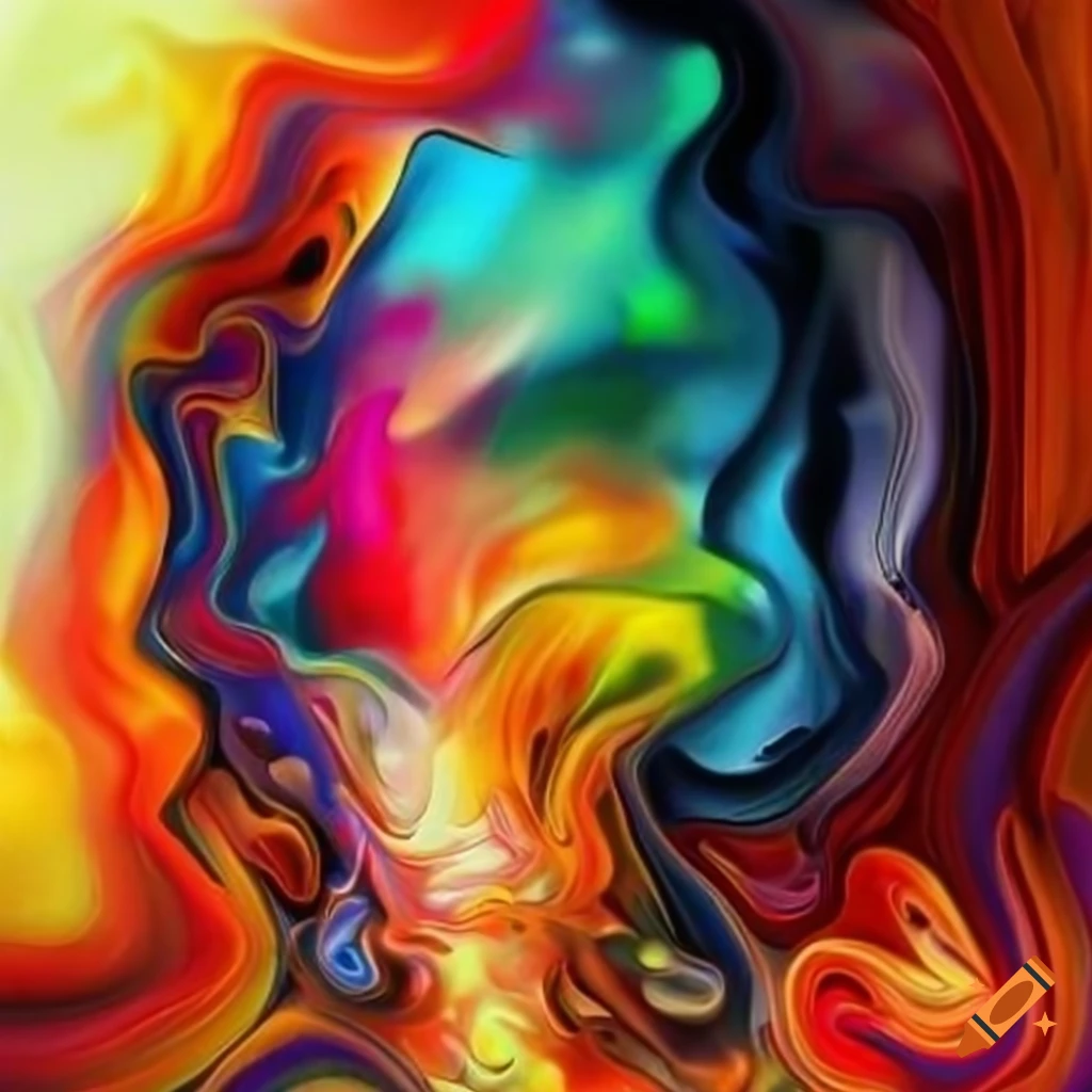 Colorful abstract art on Craiyon