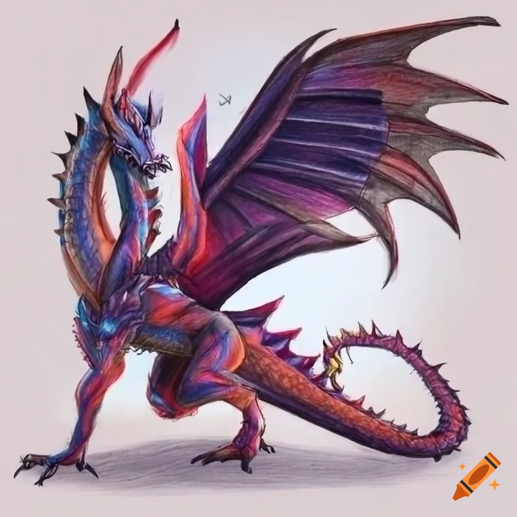 Colorful apex dragon mastering all elements with great wings in flight ...