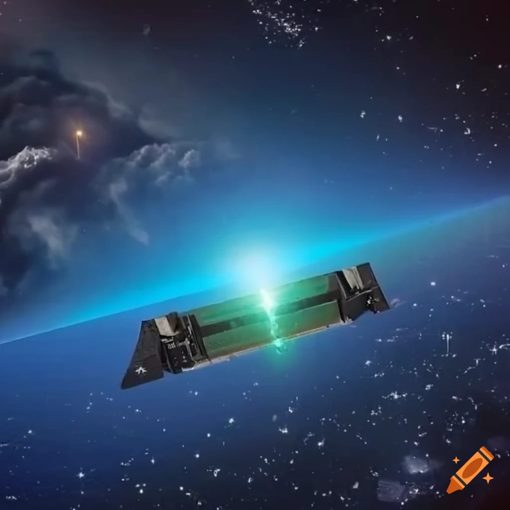 High-energy laser plans for sdi missile interception in space on Craiyon