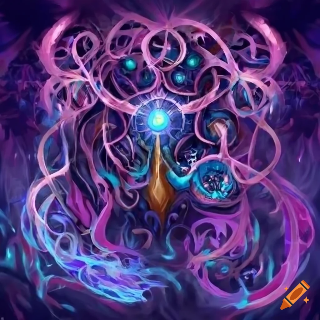 Magical chaos depicted in fantasy art style on Craiyon