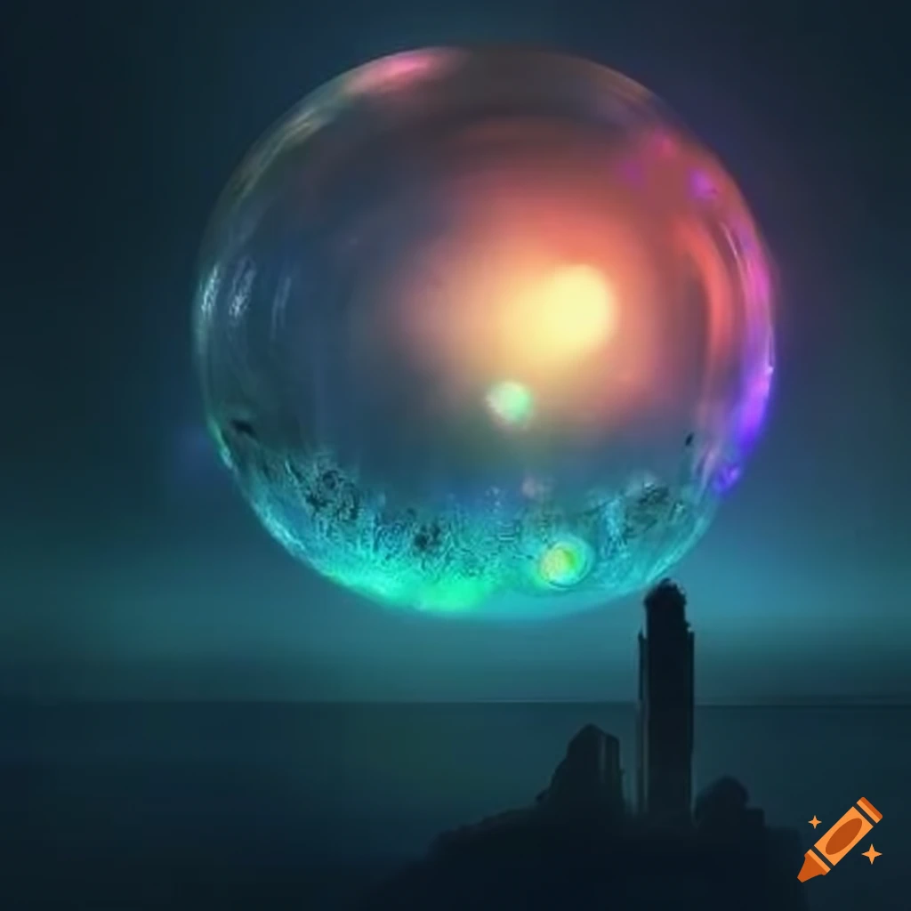 Enchanting orbs with mystical powers in a surreal landscape on Craiyon