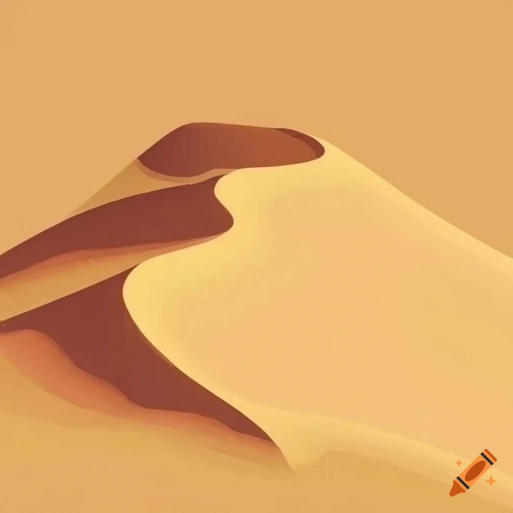 Isometric style sand dune on Craiyon