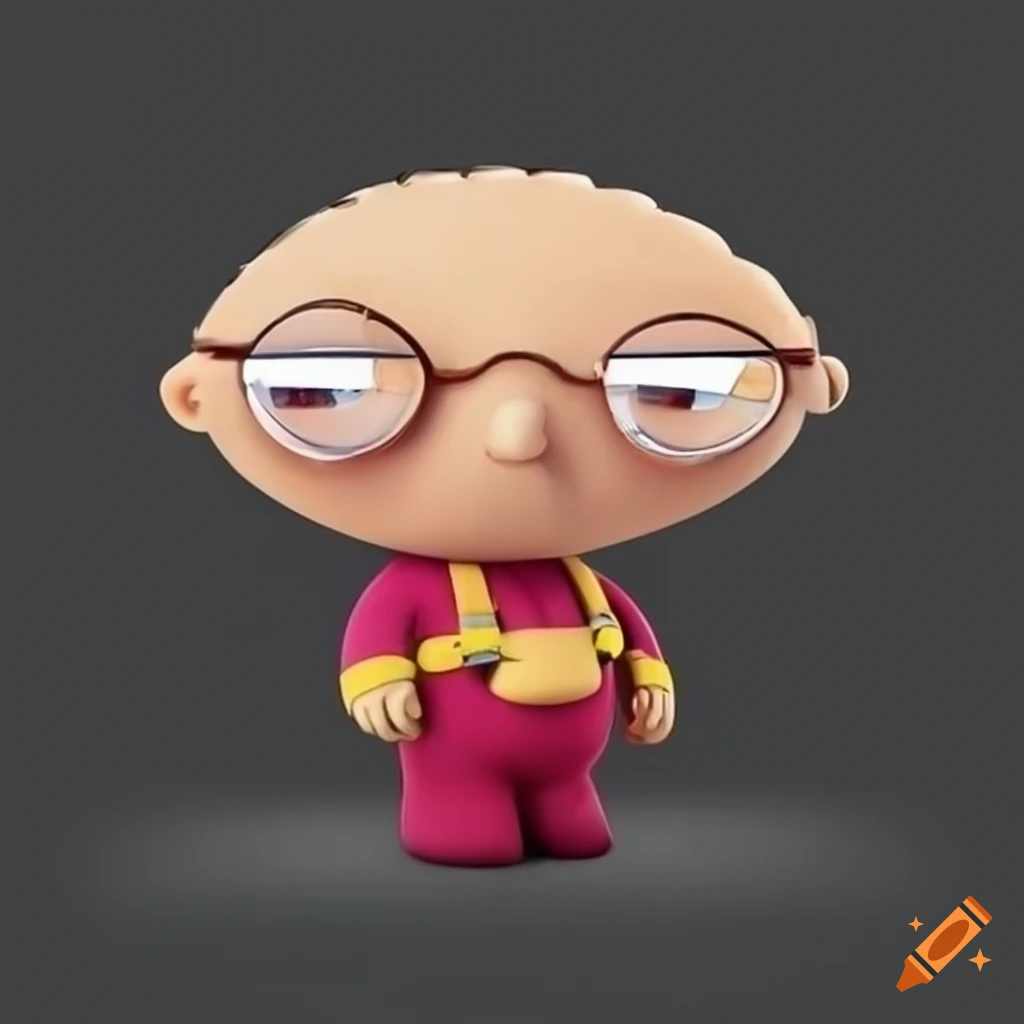 Stewie griffin wearing stylish glasses on Craiyon
