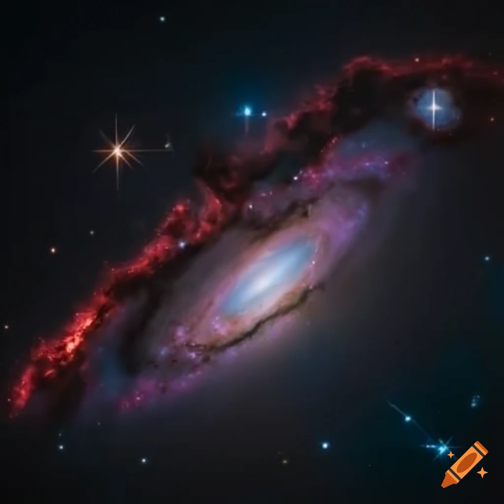 Interstellar galaxies in endless space on Craiyon