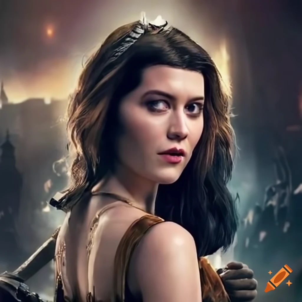 Mary elizabeth winstead as a medieval/cybernetic supervillain in "royal ...