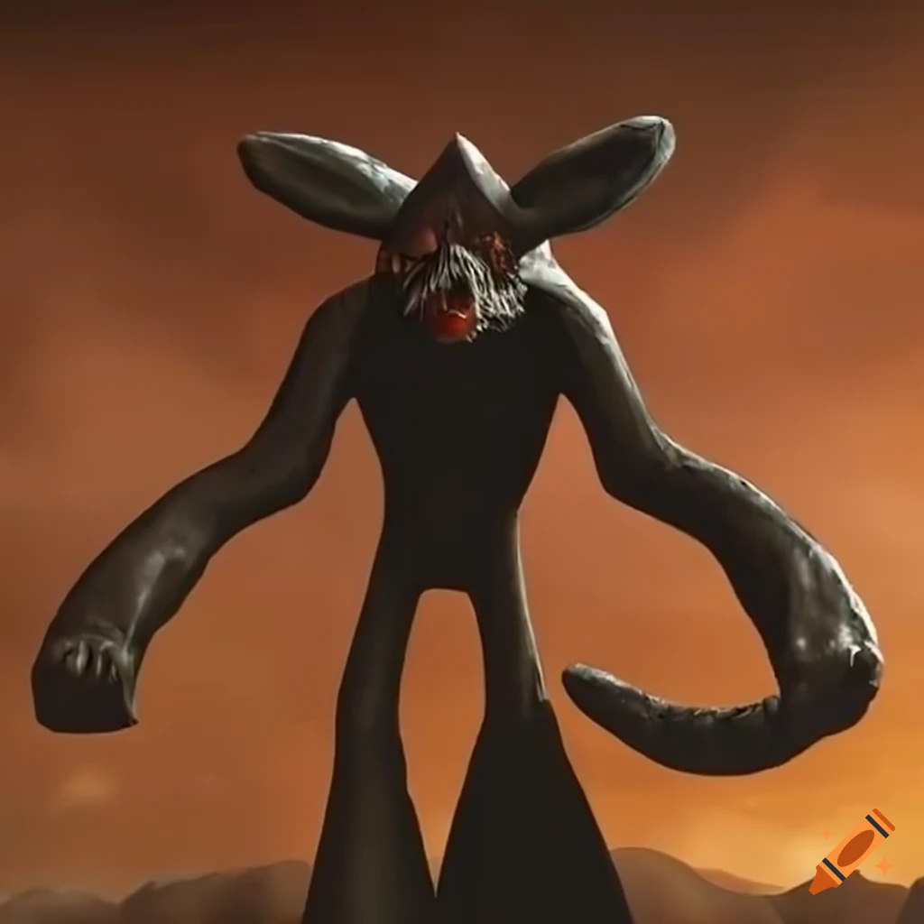Animated deathclaw Gumby styled from Fallout in a wasteland backdrop on ...
