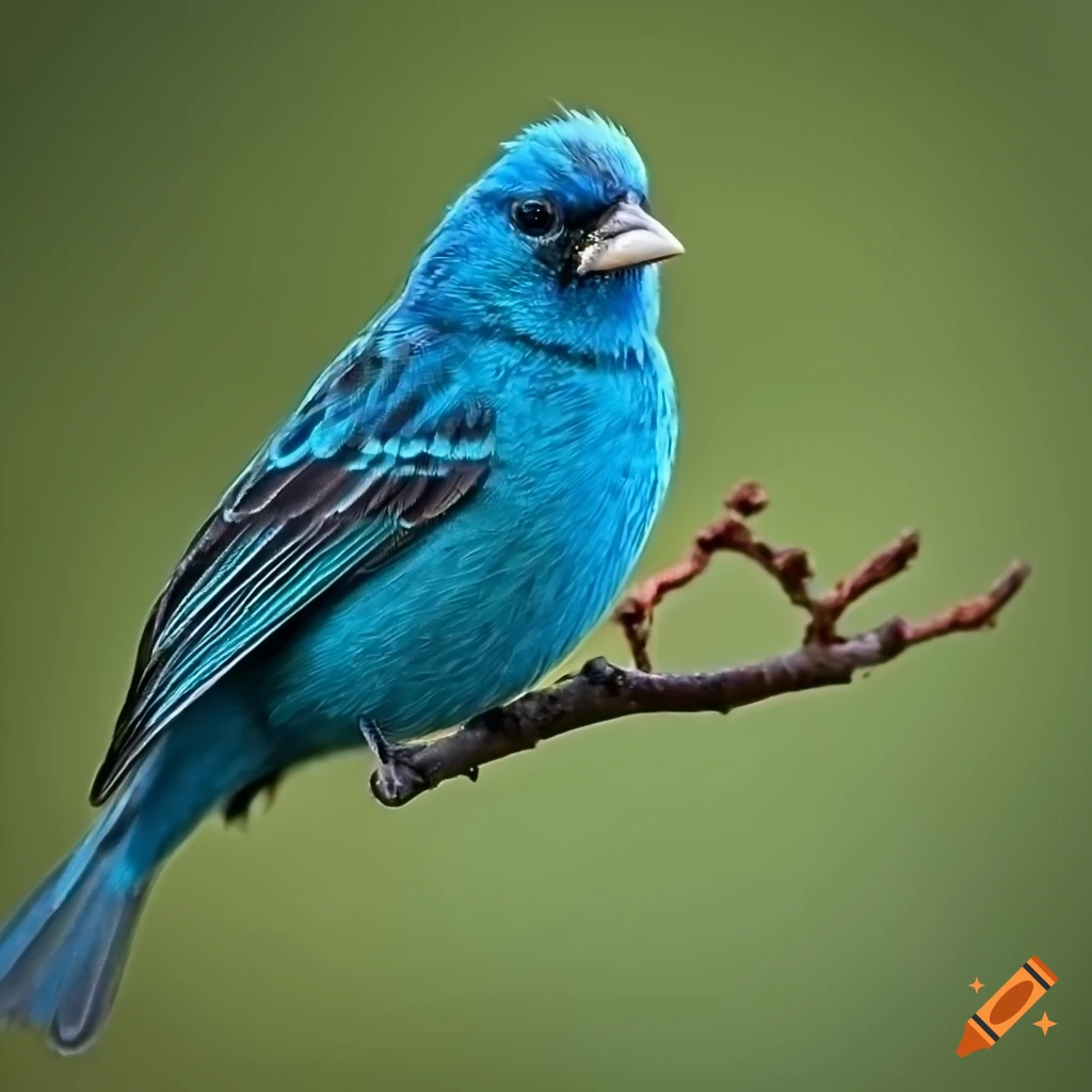 Indigo bunting bird on Craiyon
