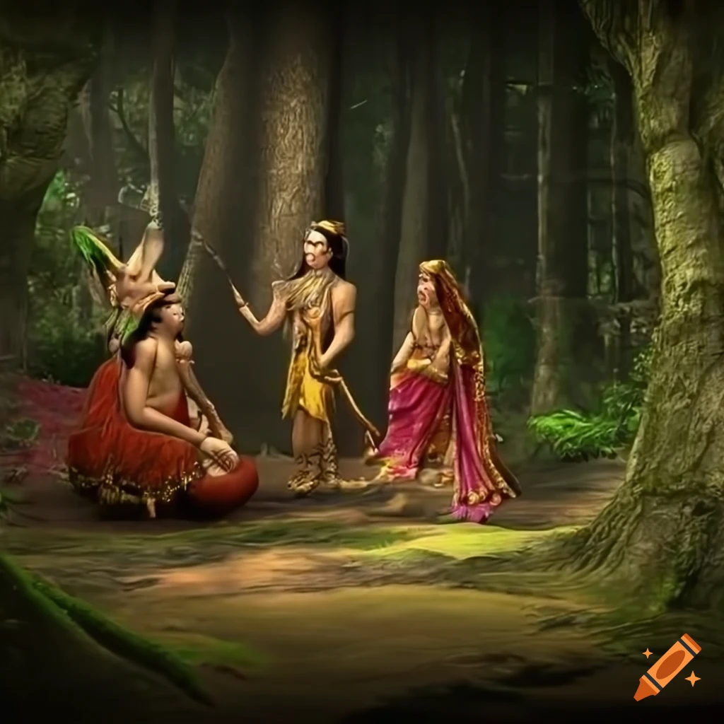 Rama And Sita In The Forest The Fitzwilliam Museum Rama, Lakshmana,