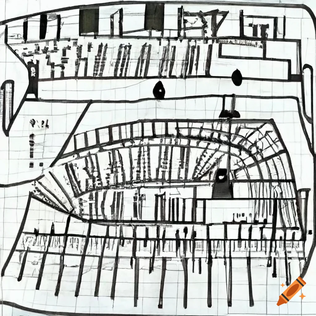 Behavioral mapping visual illustrating people's interactions with ...