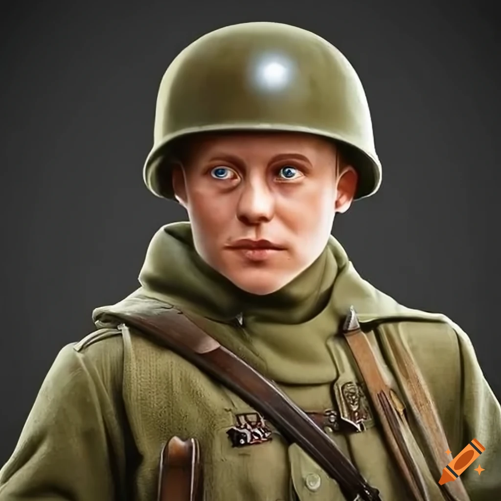 Ww2 russian soviet soldier on Craiyon