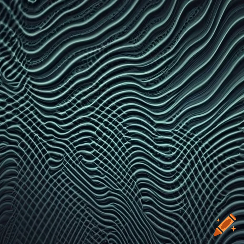 Abstract thin wavy line texture on Craiyon