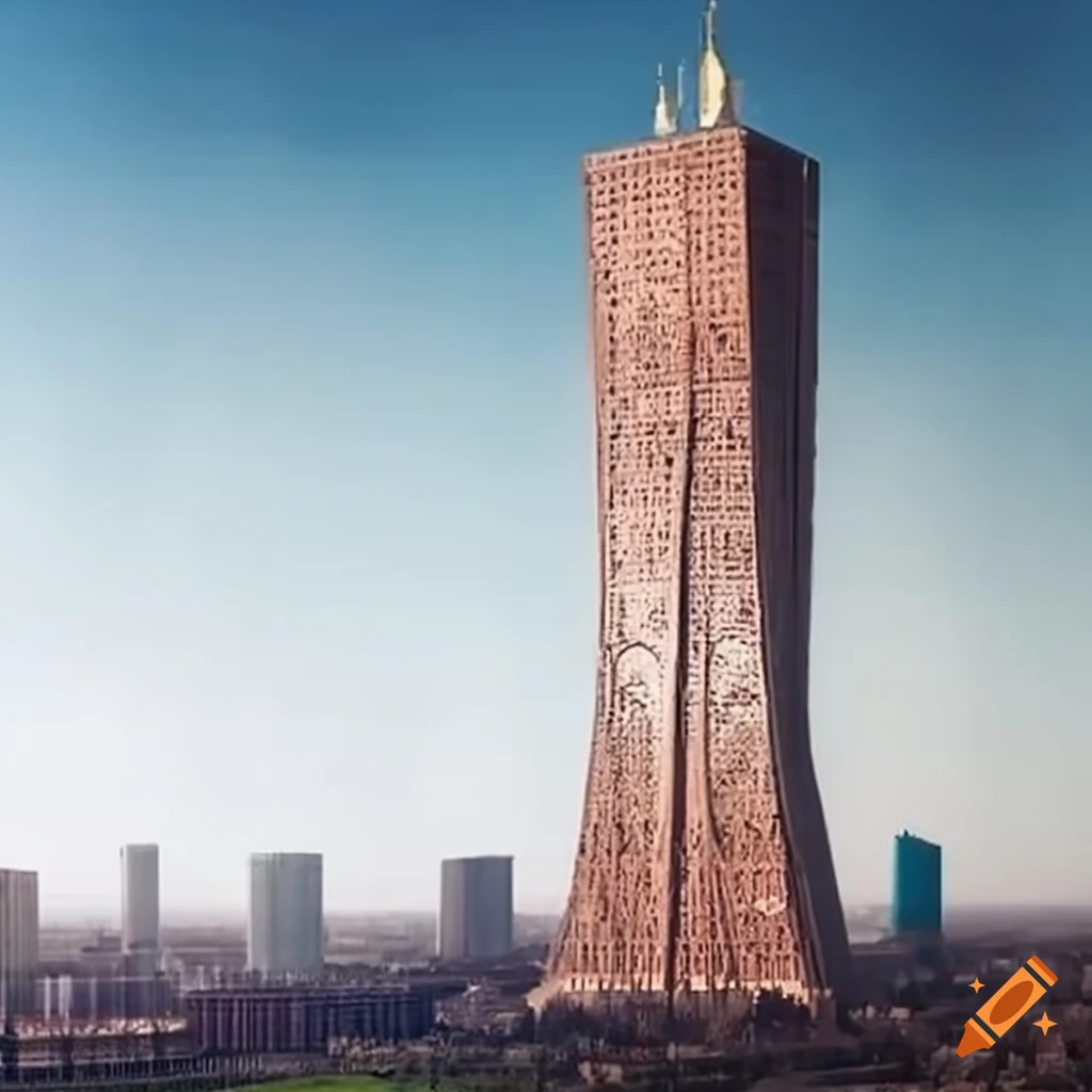 Modern structure inspired by soviet union architecture on Craiyon