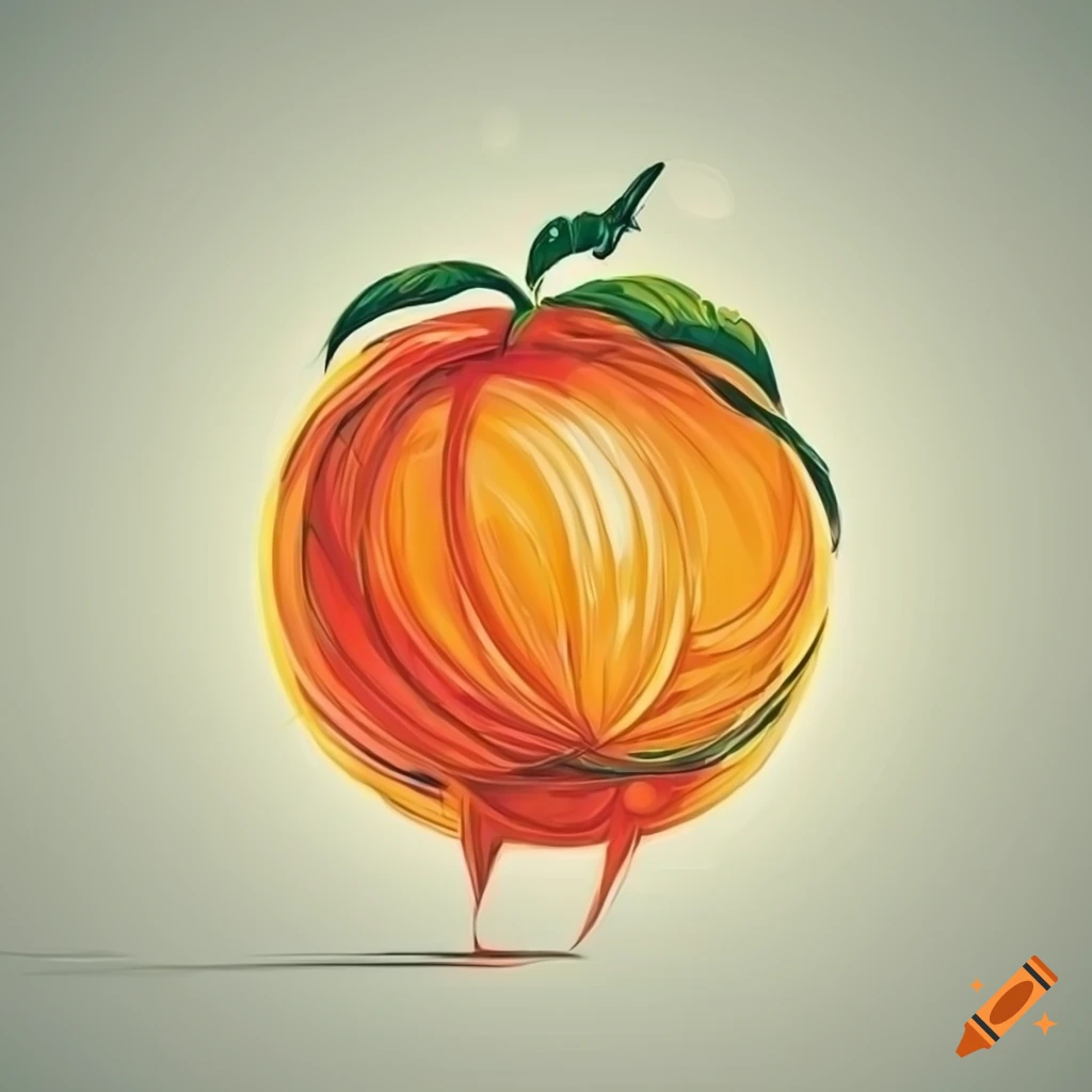 Orange Market logo design with detailed attention-grabbing elements in ...