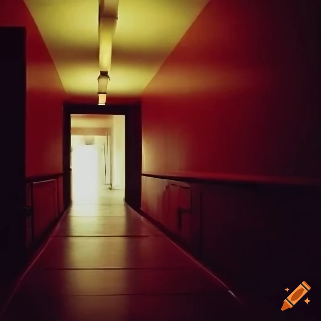 Liminal space hallway on Craiyon