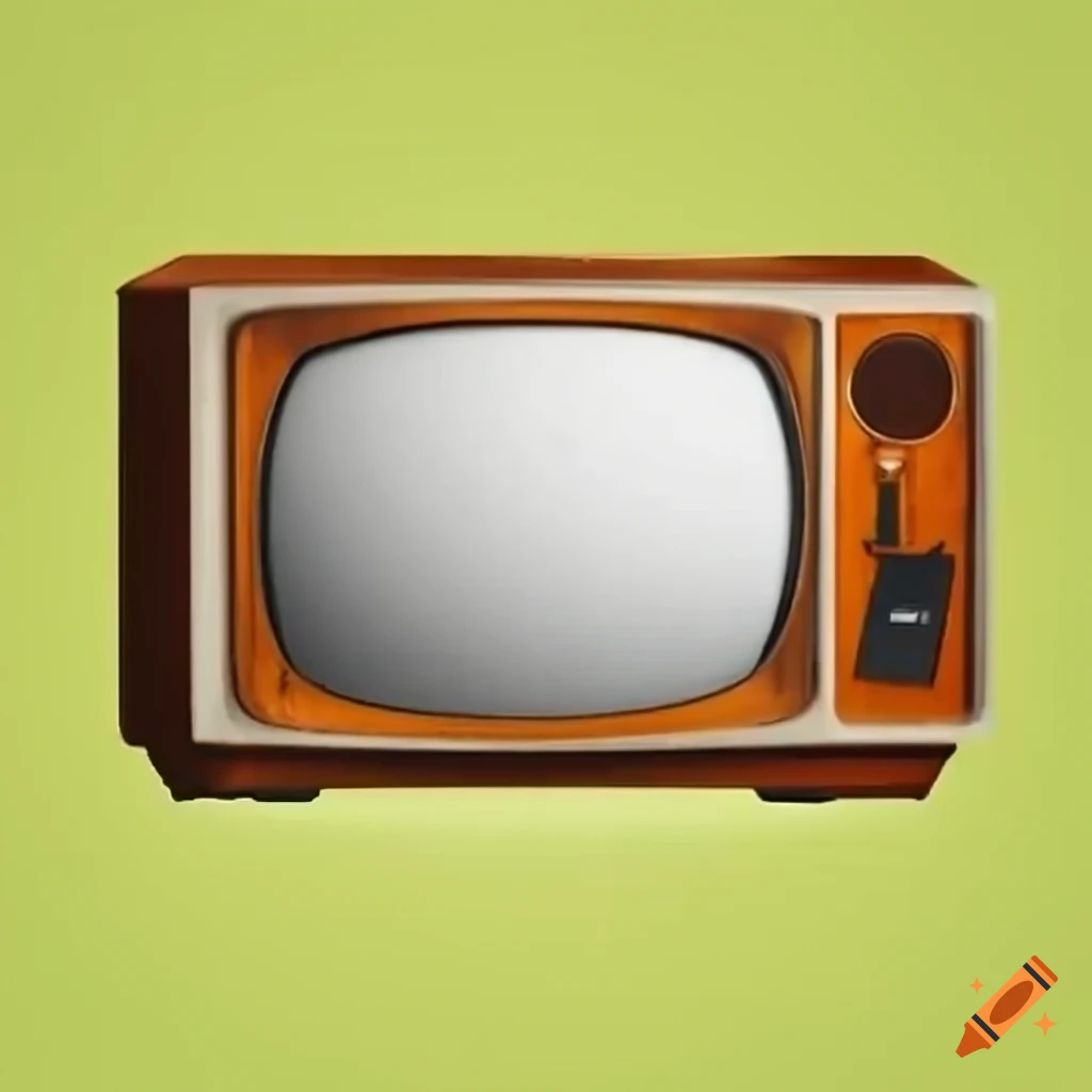 Vintage tv logo on Craiyon
