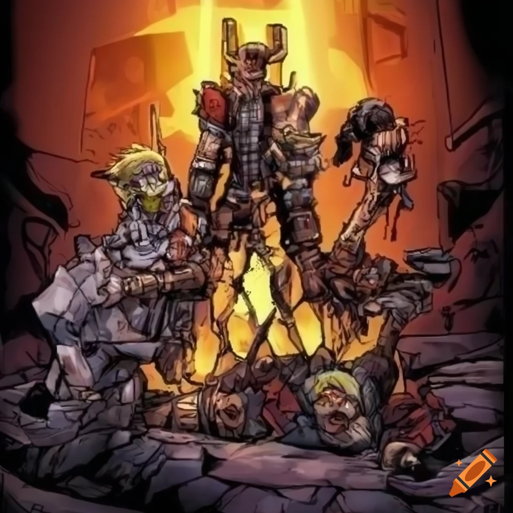 Borderlands nintendo ds cover art on Craiyon