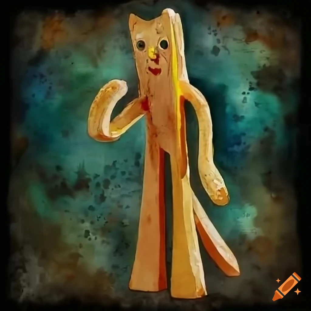 Animated Deathclaw Gumby styled character in a wasteland from Fallout ...