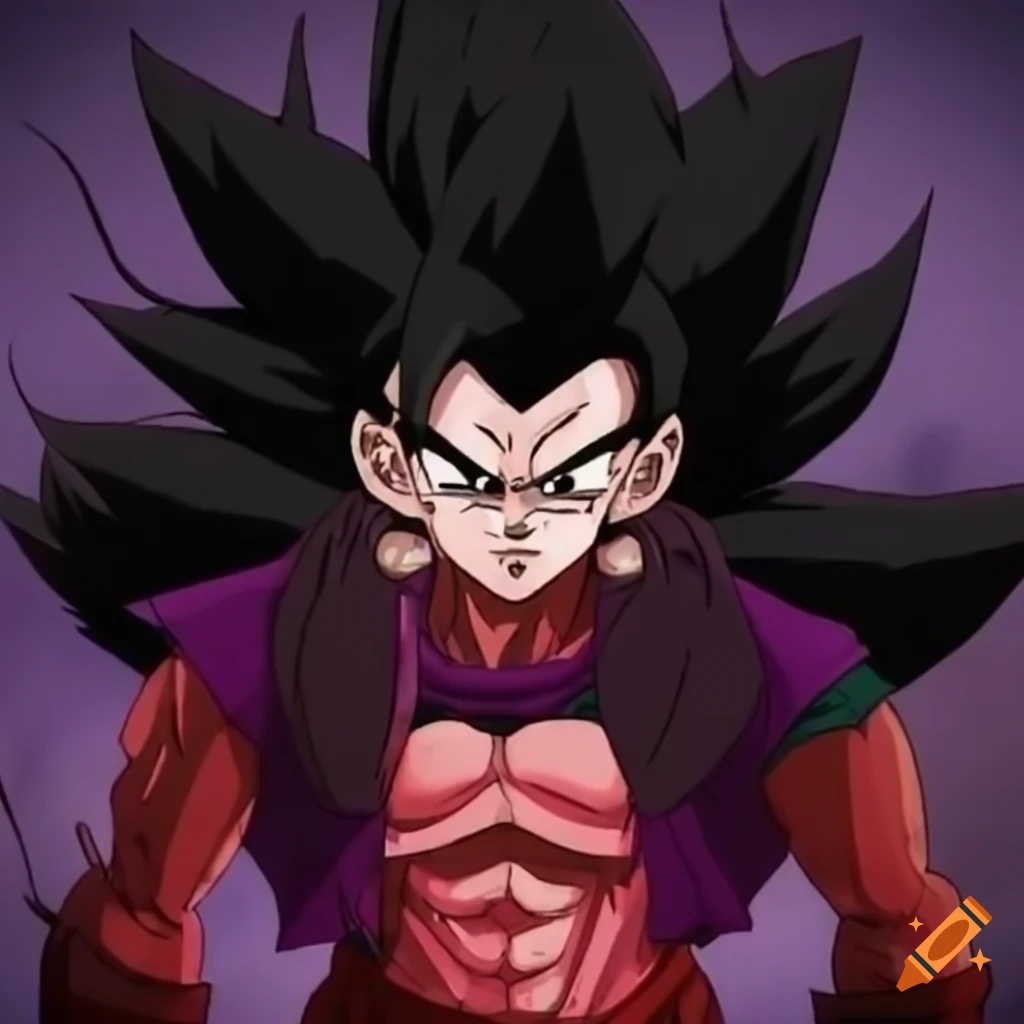 Dark goth character from dragon ball on Craiyon