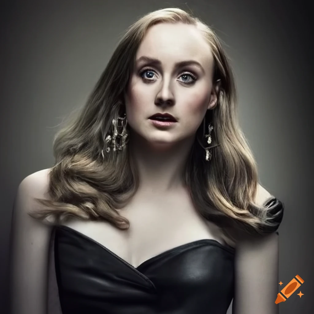 Portrait of sophie evans, elegant and stunning welsh actress on Craiyon