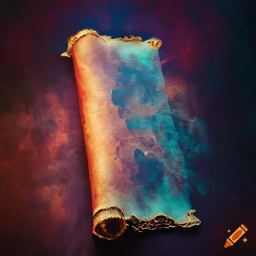 Spell scroll: shadow bind on Craiyon